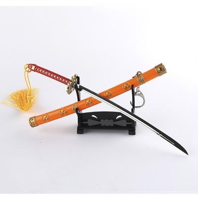 China Sakura 22CM Bleach Sword Keychain Set Zinc Alloy Mini Katana for sale