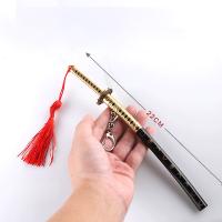 China Touken Ranbu Mikazuki Munechika Anime Sword Keychains Mini Katana for sale