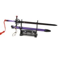 China Fate Joan Press To Eject Purple Anime Sword Keychains Mini Katana for sale