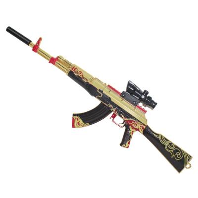 China Assault Rifle Gun Model Keychain AKM Game Collection Zinc Alloy for sale
