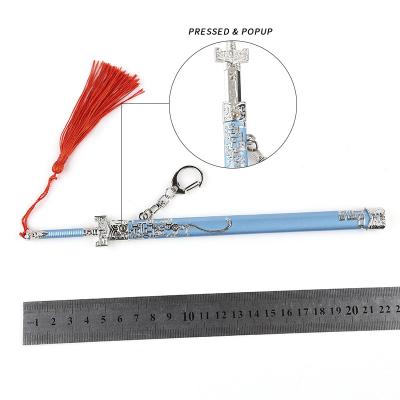China Mo Dao Zu Shi Lanwangji Mini Sword Keychain Zinc Alloy Custom Metal Keychain for sale
