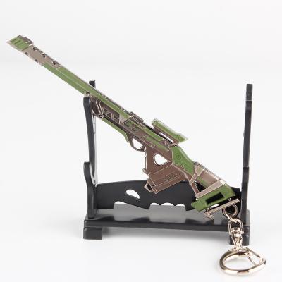China Gun 11CM Zinc Alloy Keychain Apex Legends Triple Machine for sale