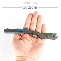 China 16CM Gun Model Zinc Alloy Keychain Apex Legends Peacekeeper Shotgun for sale