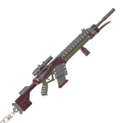 China Apex Legends Longbow DMR Gun Keychain 16CM Zinc Alloy Standard for sale