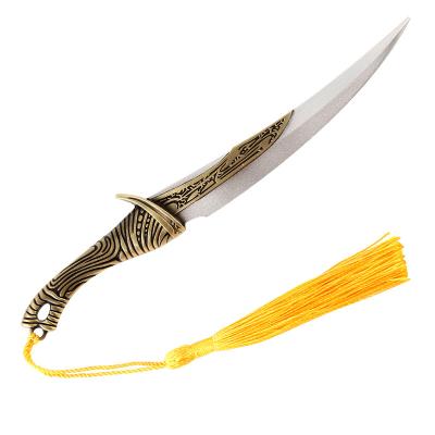 China 16CM Zinc Alloy Standard Knife Model Anime Sword Keychains Apex Legends Drax for sale
