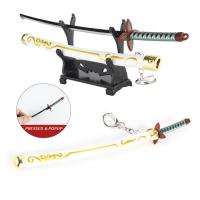 China Demon Slayer Kochou Shinobu Zinc Alloy Pree To Eject Mini Sword for sale
