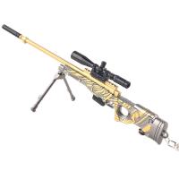 China Men'S Fashion Accessories AWM Sniper Rifle Guns Key Chain Metal Pendant for sale