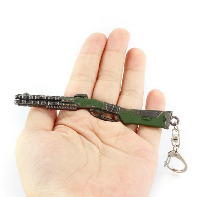 China Peacekeeper Shotgun Zinc Alloy Keychain Apex Legends Gun Keychain Metal for sale