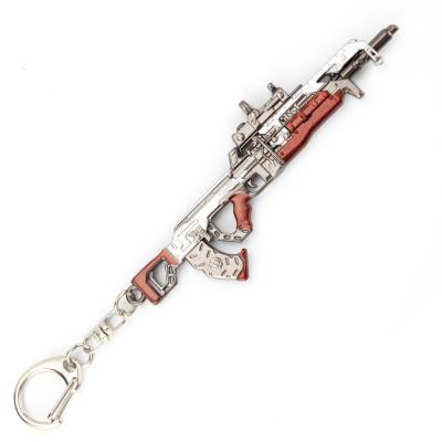 China Red Gun Zinc Alloy Keychain Apex Legends VK47 Assault Rifle Standard for sale