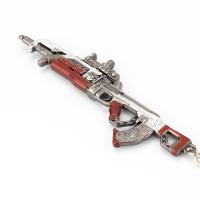 China Red Gun Zinc Alloy Keychain Apex Legends VK47 Assault Rifle Standard for sale