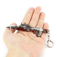 China Red Gun Zinc Alloy Keychain Apex Legends VK47 Assault Rifle Standard for sale