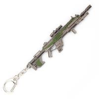 China Longbow DMR 11CM Apex Legends Gun Keychain Zinc Alloy Standard Gun Model Keychain for sale