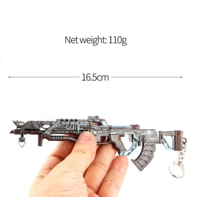 China VK47 Apex Legends Gun Keychain Flatline Rifle Frightening Zinc Alloy Standard for sale