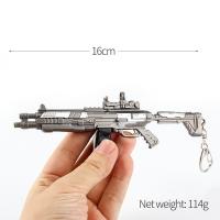 China Apex Legends EVA8 Shotgun Zinc Alloy Keychain Standard Gun Model Keychain for sale