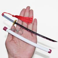 China Demon Slayer Kanroji Mitsuri 22CM Automatic Elasitc Moving Sword for sale