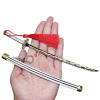 China 22CM Agatsuma Zenitsu 3D Model Keychain Demon Slayer Sword Keychain for sale