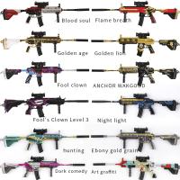 China Zinc Alloy  Standard Model Metal Gun Keychain M416 Shake Your Body 22CM for sale