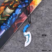 China Dragon Claw Hook Men Zinc Alloy Pendants DOTA 2 Metal Key Chains for sale