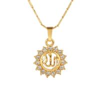 China Muslim Custom Zinc Alloy Pendants Imitation Diamond Pendant Necklace for sale