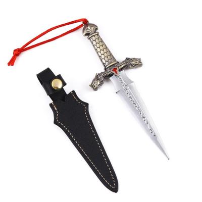 China Metal Zinc Alloy Dragon Dagger Mini Knife Letter Opener Collectible for sale
