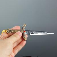 China Metal Zinc Alloy Dragon Dagger Mini Knife Letter Opener Collectible for sale