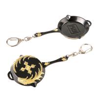China Game Collection PUGB Mini Multi Skins Decorative Metal Craft Alloy Pan Keychain for sale