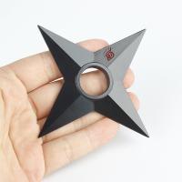 China Rotatable Decorative Metal Craft Anime Kunai Cosplay Props Shuriken Toys for sale