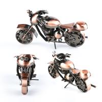 China Vintage Iron Motorcycle Die Cast Toy Cars Handicraft Collectible Iron Crafts for sale
