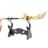 China Guanyu Green Dragon Crescent Knick Knacks Blade Knife Model Ornaments 30CM for sale