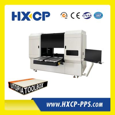 China HXEP400 Book Edge Digital Printing Machine 4 Color 600x600mm Dual Station for Hardcover Book Notebook for sale
