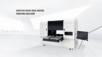 China HXEP400 Book Edge Digital Printing Machine Dual Station 500x600mm 4-Color Inkjet for sale