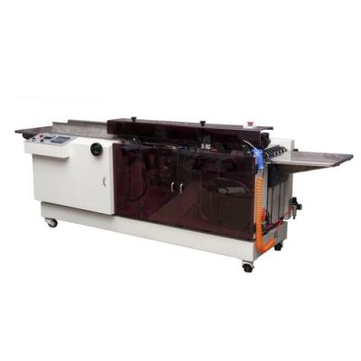 China HXBJ600 Book Block Spine Paper Pasting Machine Automatic Spine Pasting 600mm for sale