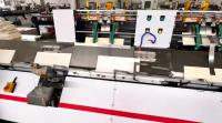China High Speed Book Block End Sheet Gluing Machine 30books/min 380V Cold Glue Auto Feeding for sale