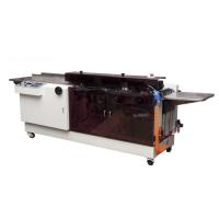 China HXBJ600 Automatic Book Block Spine Paper Pasting Machine for Hardcover Binding 600mm for sale