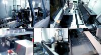 China Digital Three Knife Trimmer Fully Automated Touchscreen Hydraulic Driven 900 Cuts/h 220V for sale