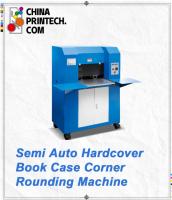 China Semi-Auto Cover Casing-In Machine 380x320mm Book Block Size 4-60mm Thickness PLC Touchscreen for sale