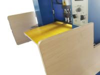 China Semi-Auto Cover Casing-In Machine 380x320mm Book Block Size 4-60mm Thickness PLC Touchscreen for sale