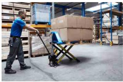 China Electric Scissor Lift Pallet Truck 1.5 Ton 750mm Lift Maintenance Free Battery for sale