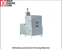 China Hardcover Book Flattening and Groove Pressing Machine 2-5T Pressure 550x450mm for sale