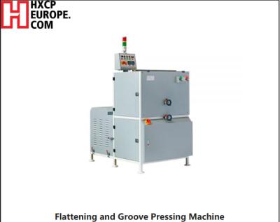 China Hardcover Book Flattening and Groove Pressing Machine 2-5T Pressure 550x450mm for sale