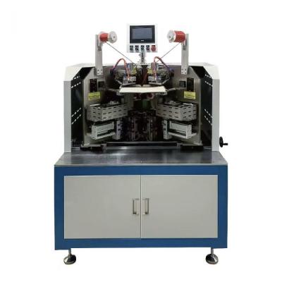 China Dual Station Honor Certificate Ribbon Fixing Machine 2 Station Automatic Hot Melt Adhesive for sale