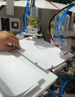 China Dual Station Honor Certificate Ribbon Fixing Machine for Large Batch Automated Production for sale