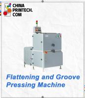 China Hydraulic Hardcover Book Flattening and Groove Pressing Machine 2-5T 550x450mm for sale