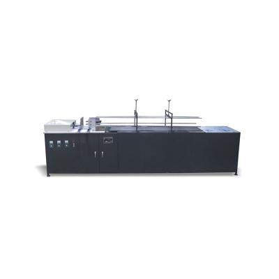 China Semi Auto Book Block Gluing Machine 560x350mm Cold Glue IR Lights Hot Air Drying Channel for sale