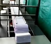 China Semi Auto Book Block Back Gluing Machine 560x350mm with IR Drying Channel 6KW for sale