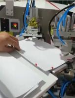 China Dual Station Honor Certificate Ribbon Fixing Machine 2 Station Hot Melt Adhesive Automatic Attachment for sale