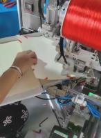 China Dual Station Honor Certificate Ribbon Fixing Machine 2 Station Hot Melt Adhesive Automatic Attachment for sale