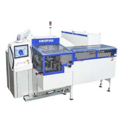 China HX120DH Book Block Three Knife Trimmer 4200 Cuts/h Dual Pre Stacking Stations for sale