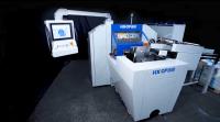 China HX150DH Three Knife Trimmer 4200 Cuts Per Hour Stream Feeding Multi Book Cutting Inline Capable for sale