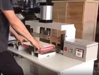 China HX480N Hardcover Book Nipping Machine 480mm Width Pneumatic Heat Control 400°C for sale